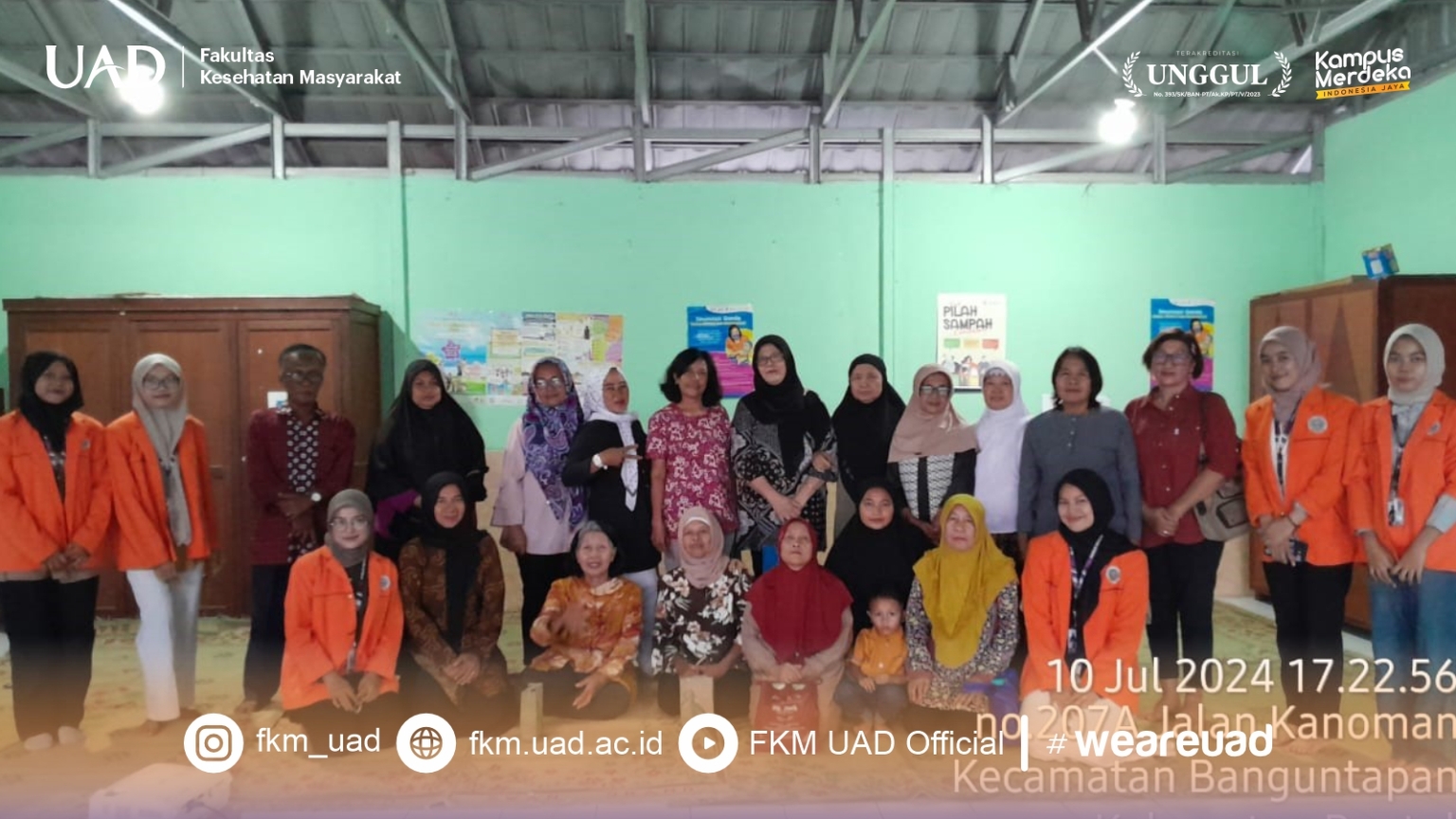 Penyuluhan Pencegahan Hipertensi dan Pengolahan Sampah - FKM UAD